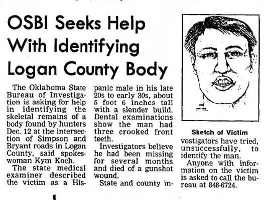 Logan John Doe 1997 - Oklahoma Cold Cases